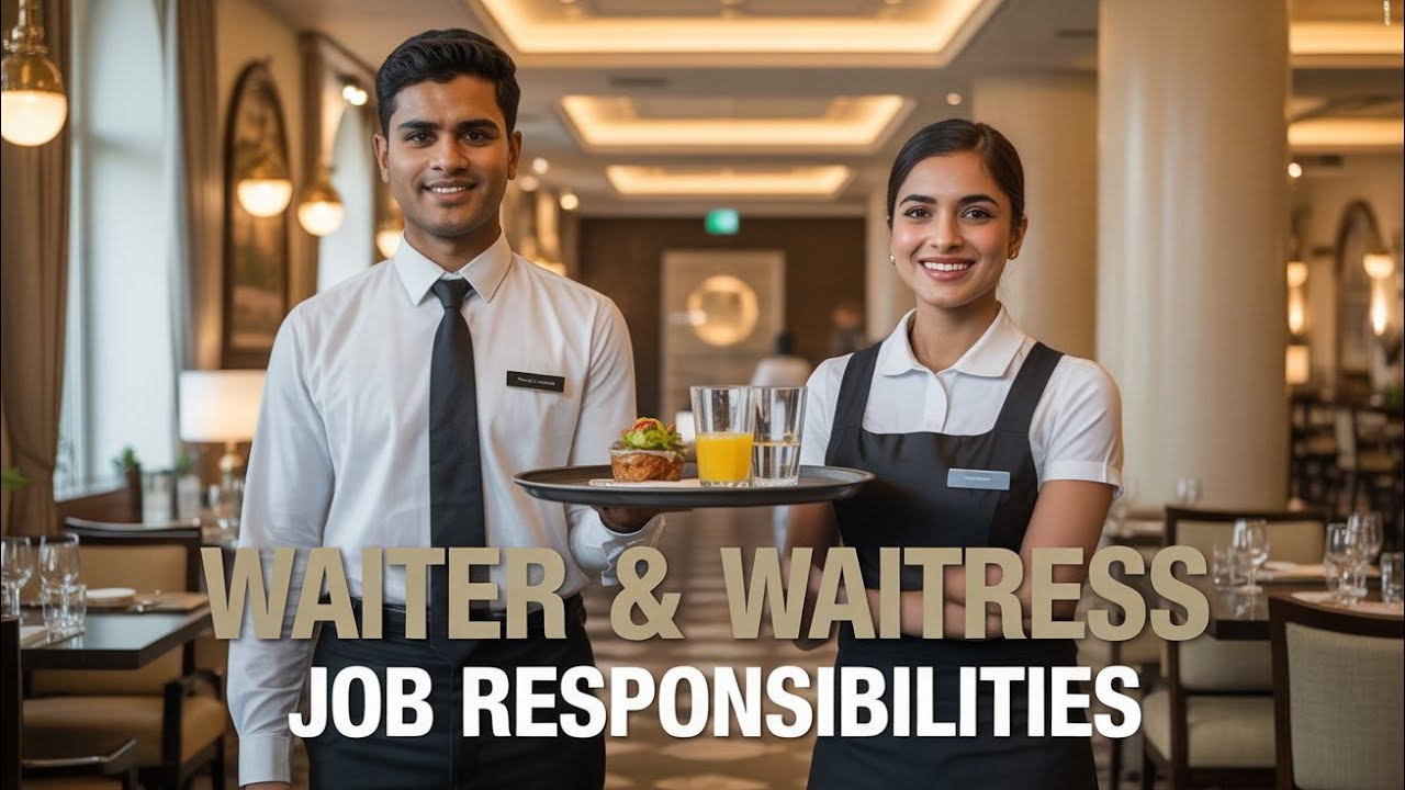 Waiter And Waitress Job Responsibilities || How To Work Waiter And ...