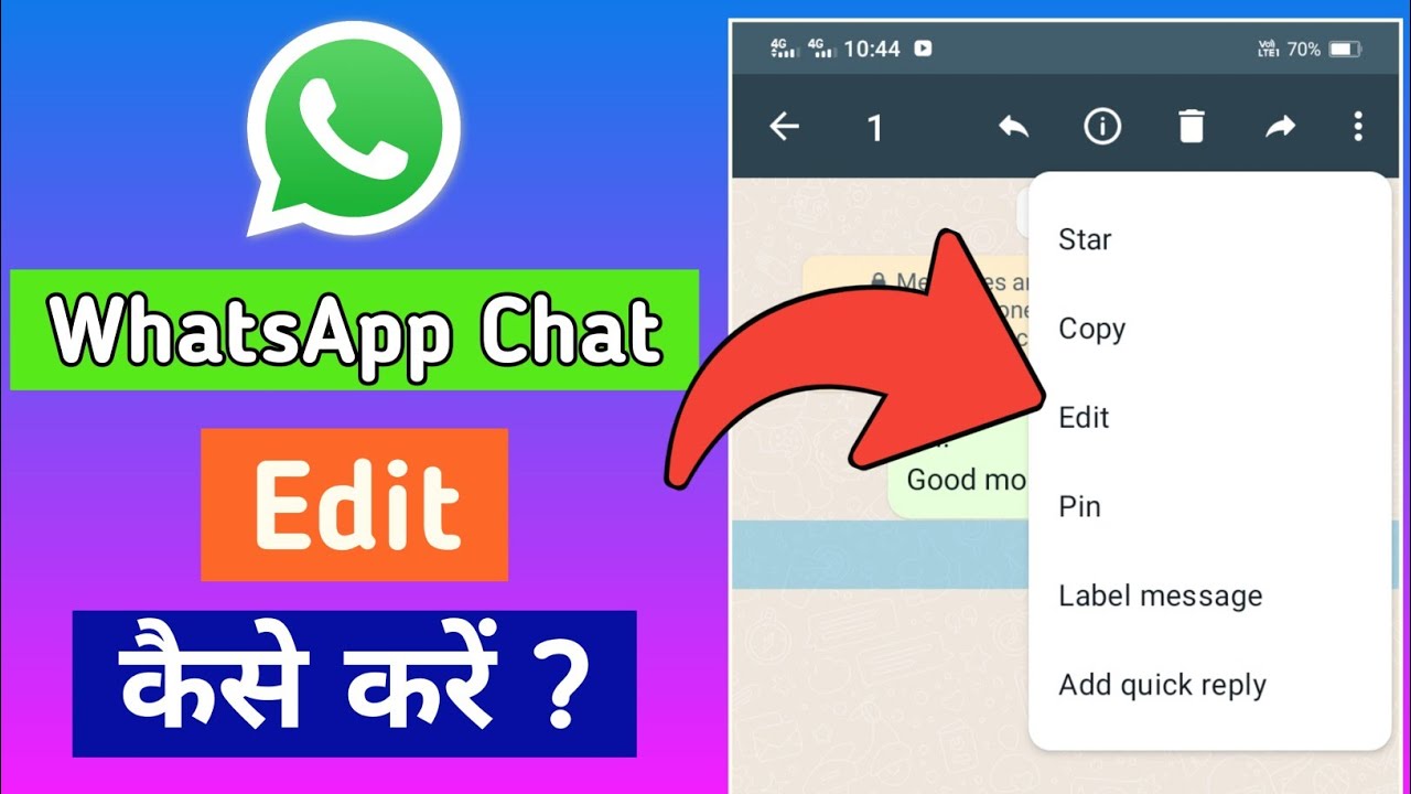 Whatsapp chat edit kaise kare | Whatsapp chat editing - YouTube