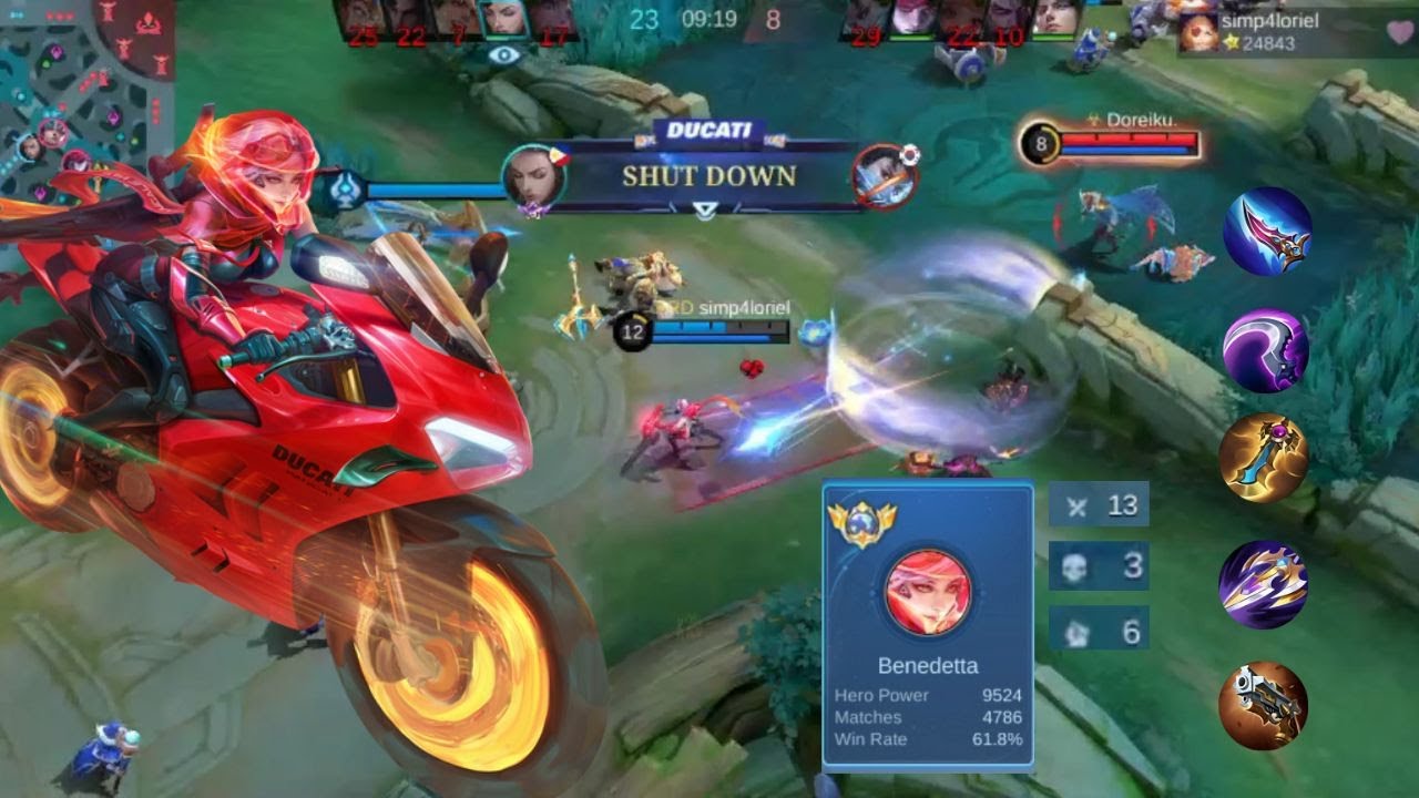 Benedetta Ducati Mid Lane - Top 1 Global Benedetta by Simp4Loriel ...