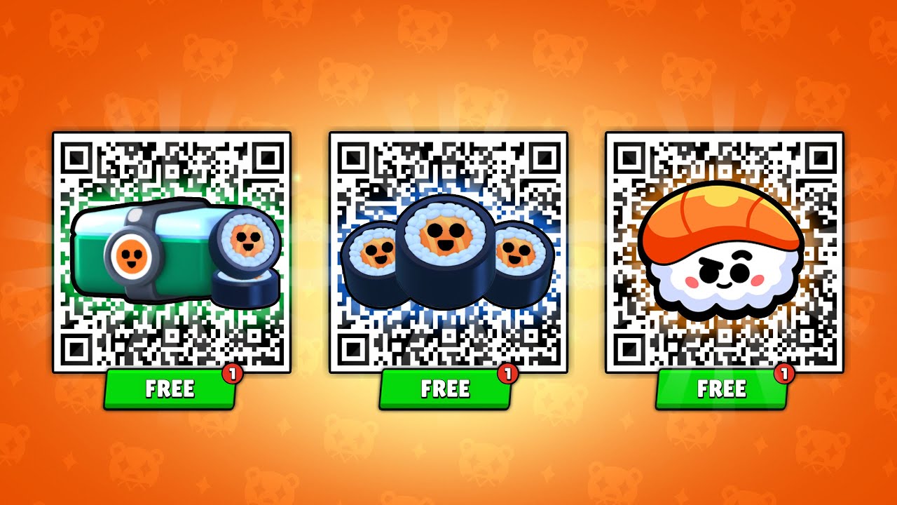 NEW! FREE SUSHI ROLLS 🤯 QR CODE! | WORKING QR CODES 2025!🎁 | BRAWLSTARS ...