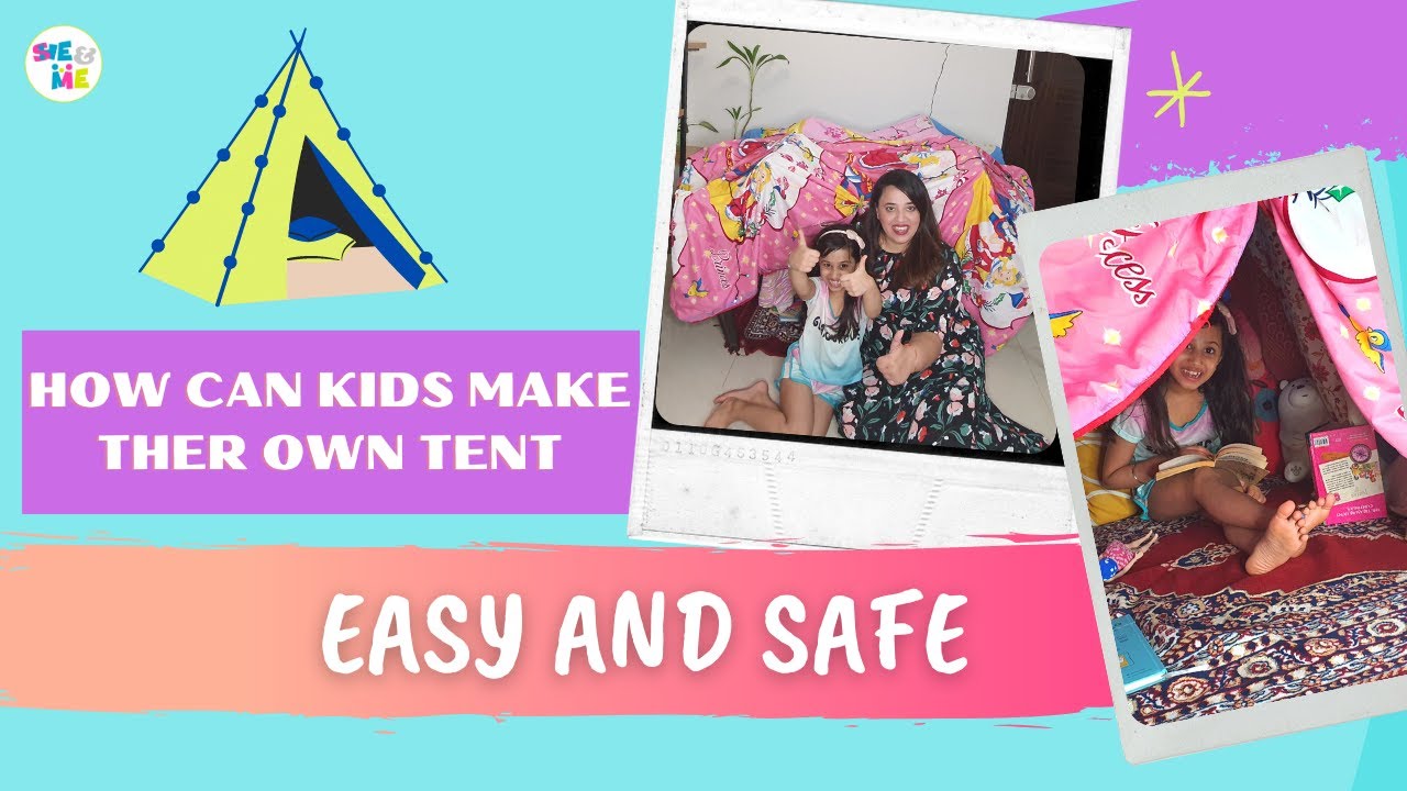 How to make a beautiful tent for kids at home | Easy for Kids to Make ...