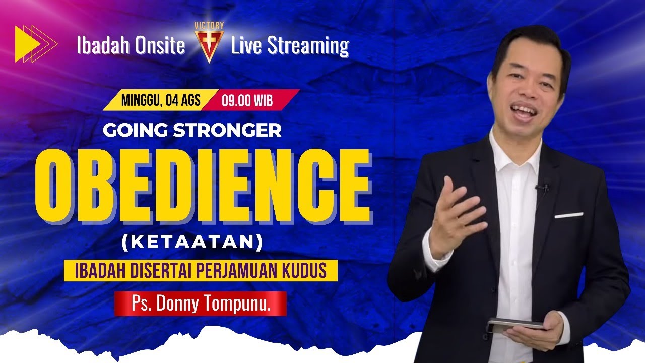 Obedience - Going Stronger - Ps. Donny Tompunu - YouTube