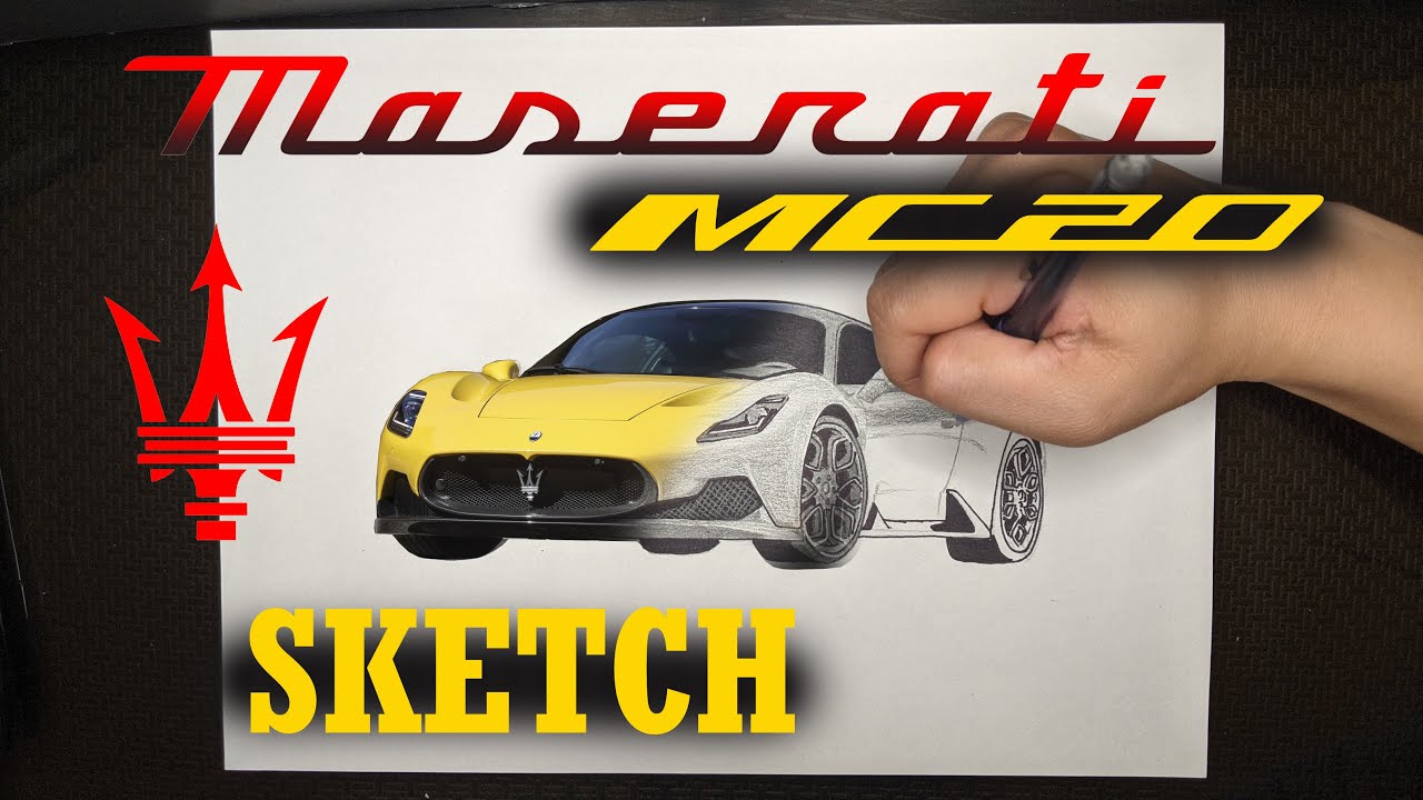 2021 Maserati MC20 Minor Redesign Sketch - Sleeker & More Aggressive ...