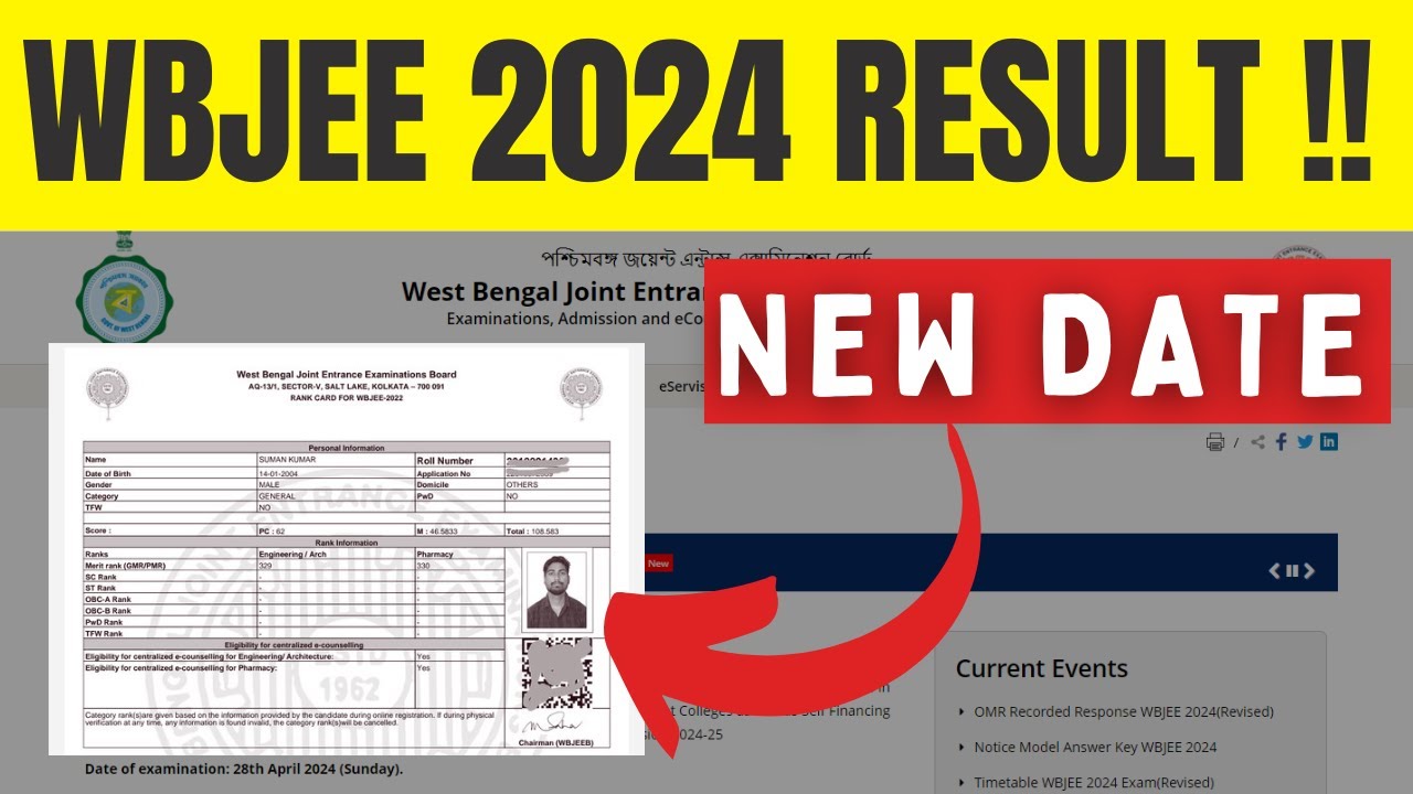 New Result date for WBJEE 2024 | Result Date | WBJEE 2024 | Counselling ...