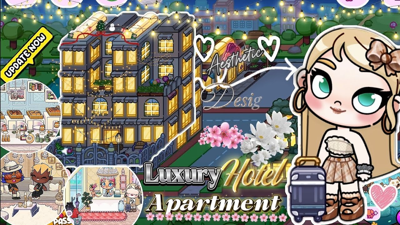 Luxury Apartment Hotel Reception 🎄🧸(Aesthetic Design Ideas) Avatar ...