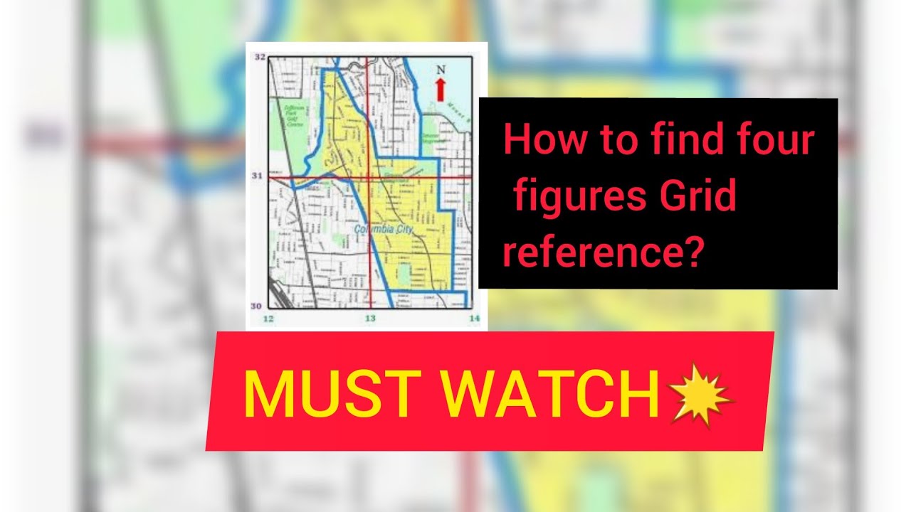 HOW TO FIND FOUR FIGURES GRID REFERENCES ||GEOGRAPHY CLASS 10TH. - YouTube