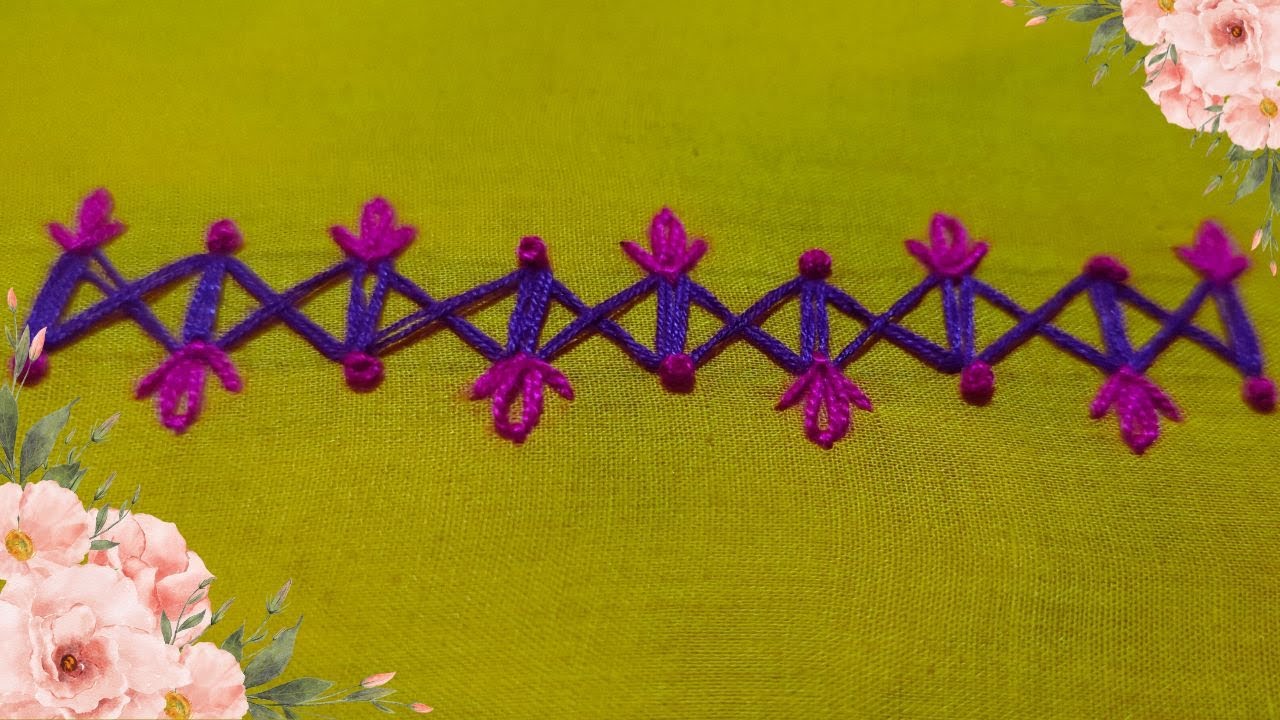 Elegant hand embroidery designs for beginners step by step. New hand ...