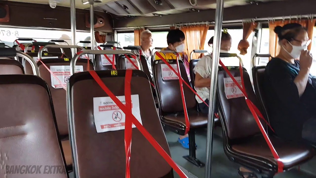 Bangkok Bus With Social Distancing - YouTube
