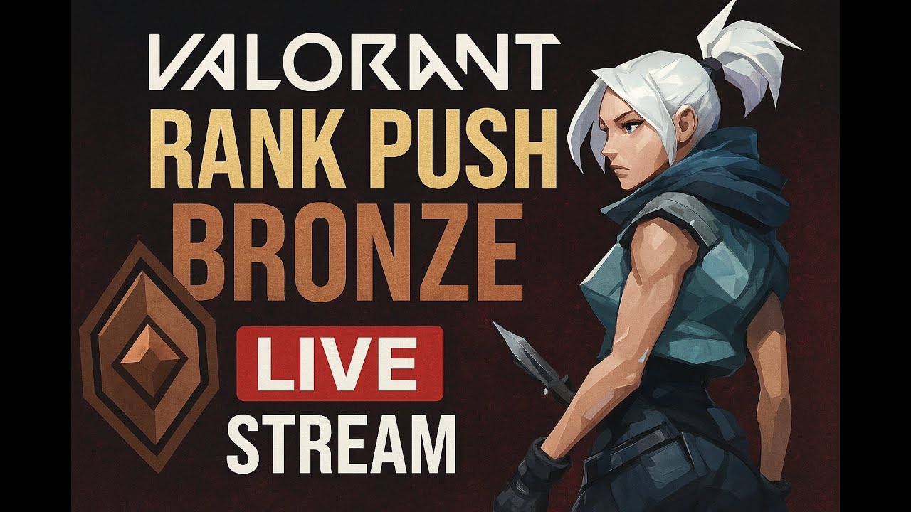 Valorent rank push bronze lobby with jett - YouTube