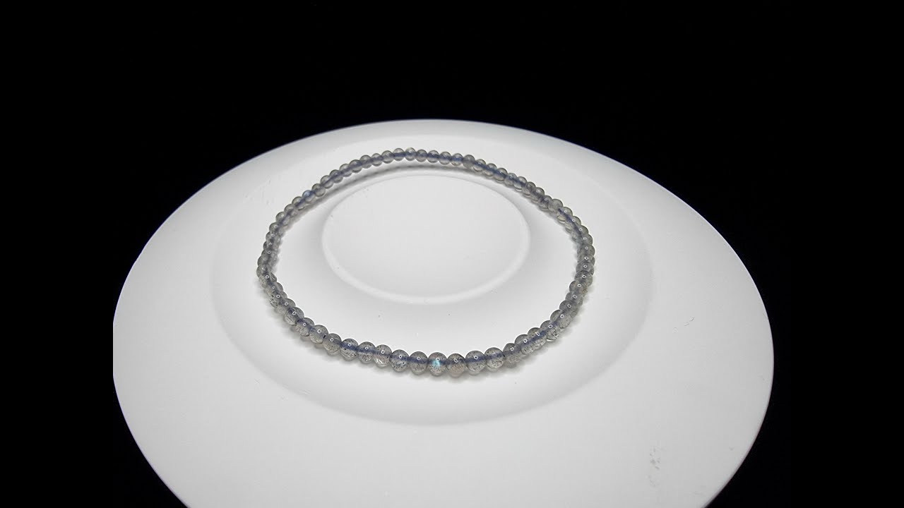 Gelang Batu Grey Moonstone Labradorite 5A Magic Stone Full Natural 3mm ...
