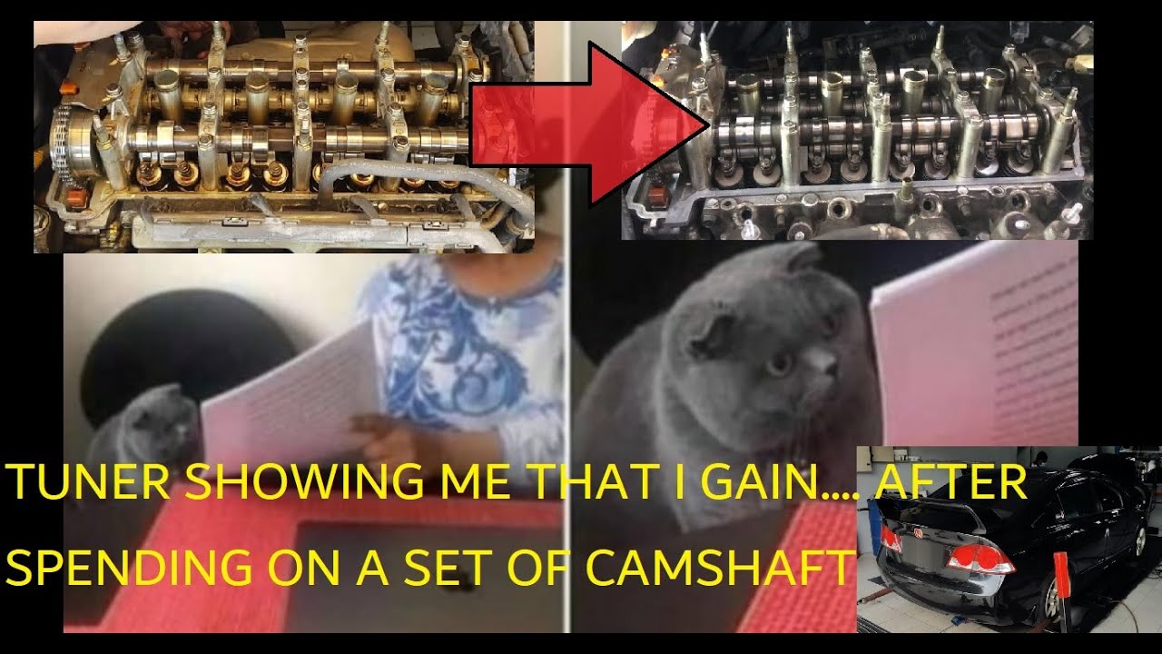 Civic FD2 K20Z2 With K20A Camshaft Dyno Experiment Test - YouTube