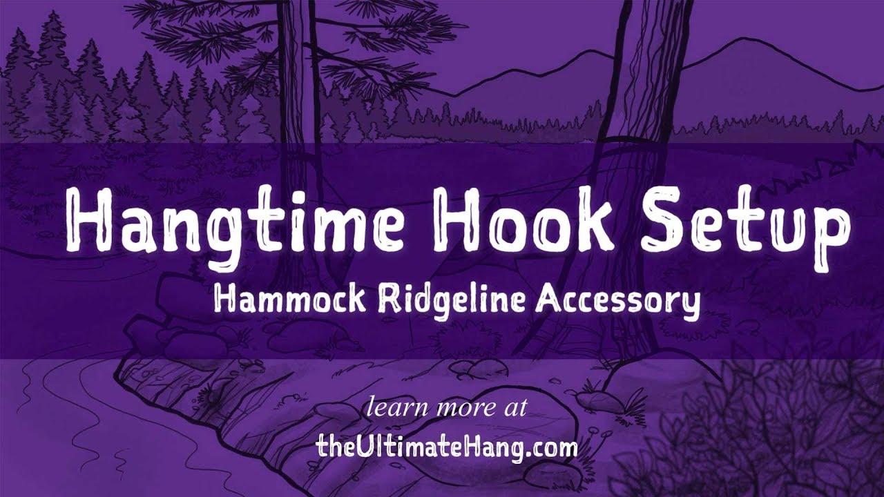 Setting up the Hangtime Hook - Hammock ridgeline accessory - YouTube