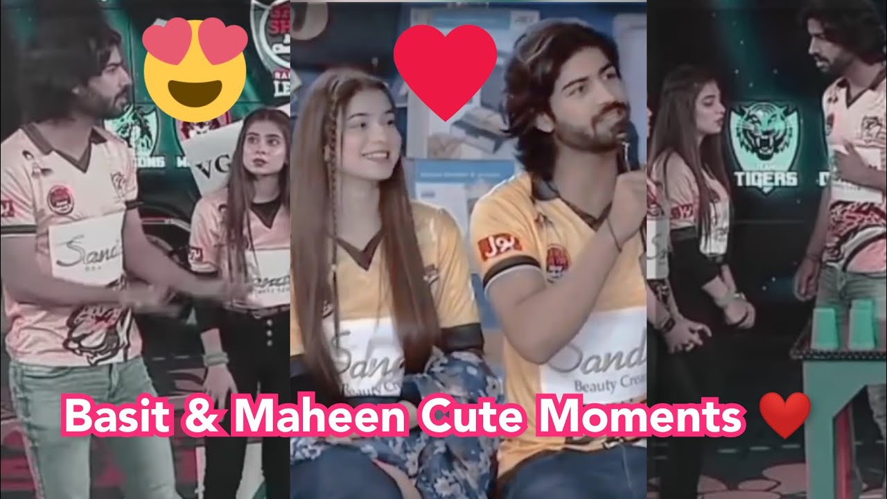Basit & Maheen cute moments of last match | Mahsit cute moments | Basit ...