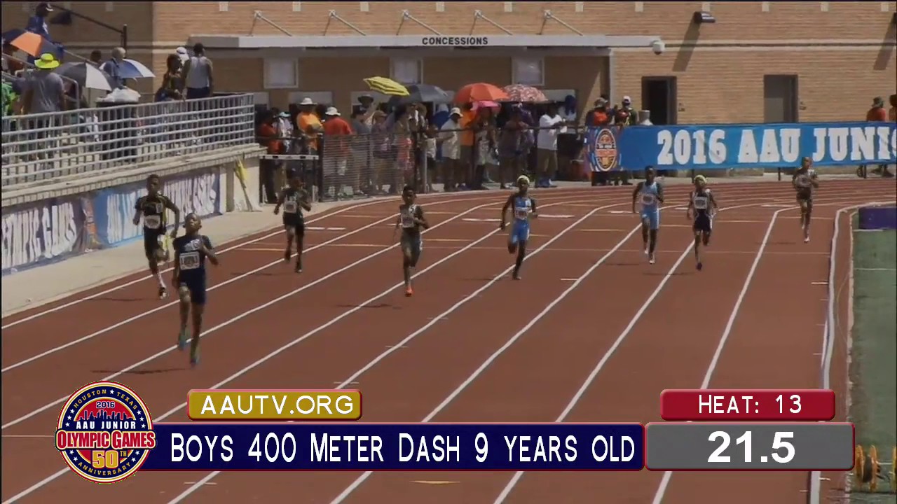 Jonathan Simms Breaks 400m Age Group AAU National Record - YouTube