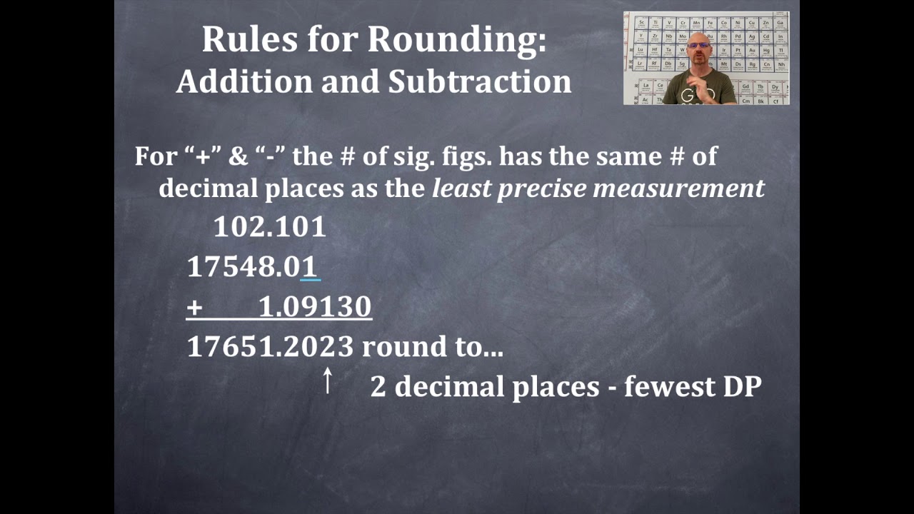 Scientific Measurements 13: Rules for Rounding with Addition and ...