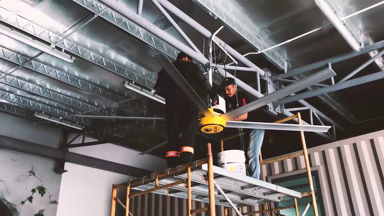 Installation of BIG ASS FAN HD - YouTube