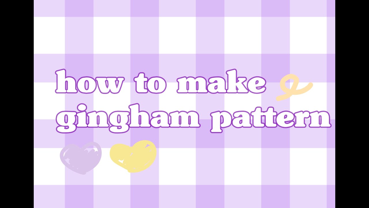 how to make gingham pattern | indonesia - YouTube