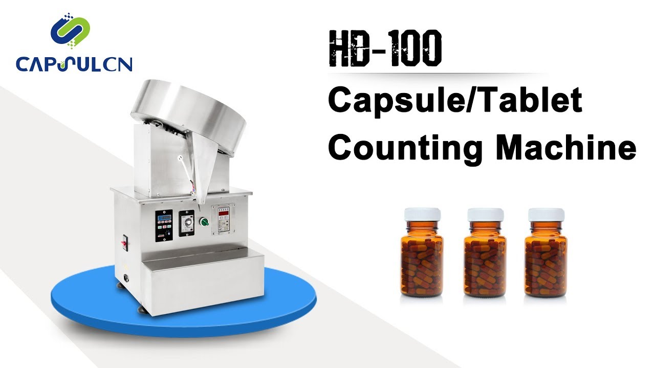 HD-100 Capsule/Tablet Counting Machine - YouTube