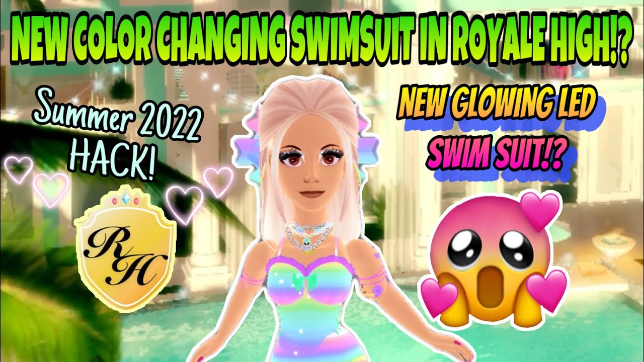 NEW COLOR CHANGING SWIMSUIT IN ROYALE HIGH!? SUMMER UPDATE 2022 ROYALE ...