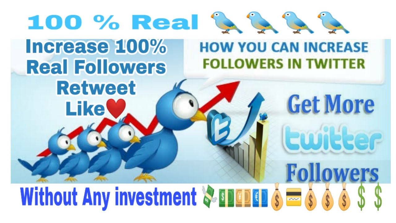 How to increase Twitter Followers like retweet | How to verify A/C in ...