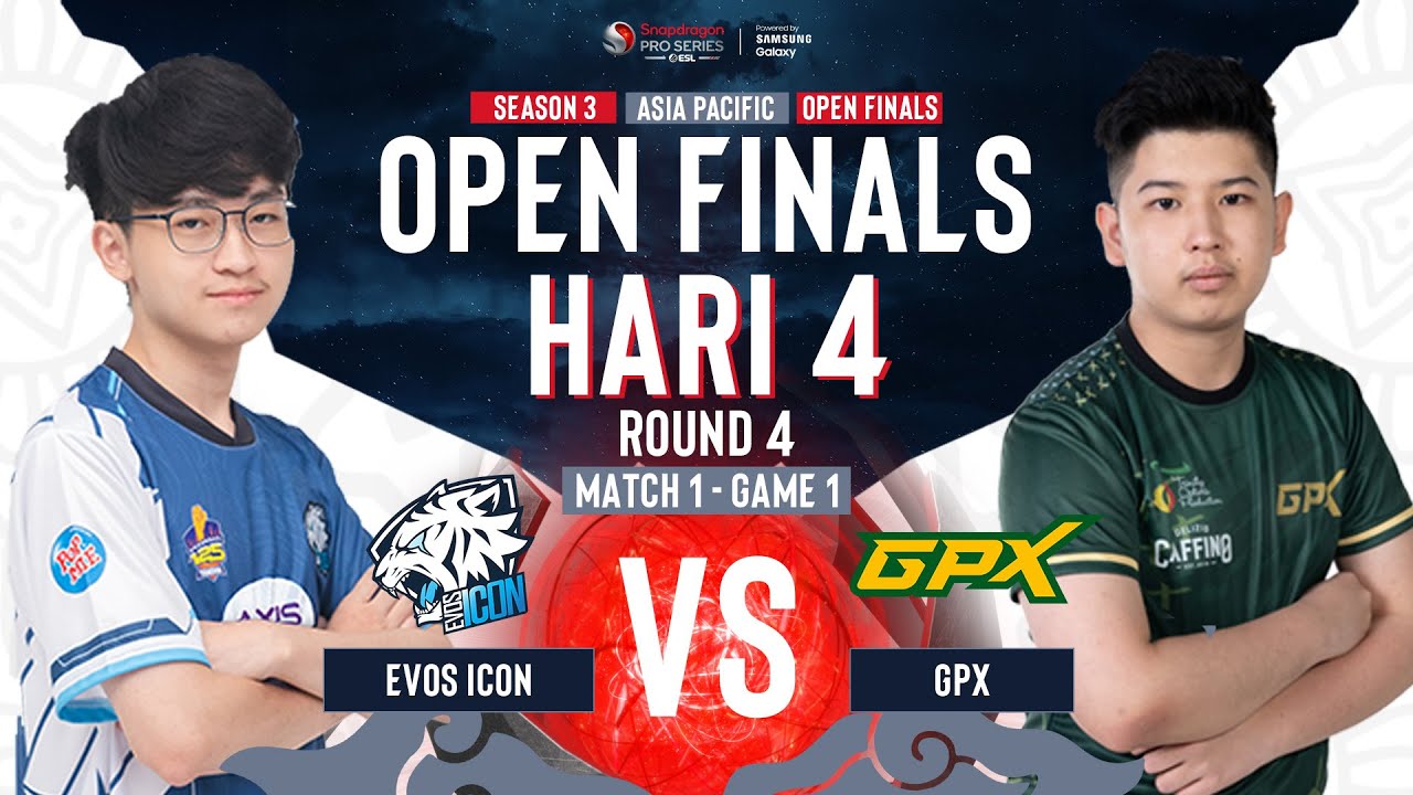 [ID] Hari ke-4 (Evos Icon vs GPX) | Round 4 Match 1 Game 1 | SPS Mobile Open Finals | MLBB ...