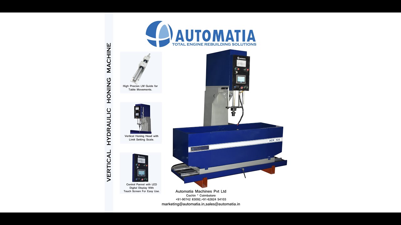 VERTICAL CYLINDER HONING MACHINE Model ACH 500 - AUTOMATIA MACHINES PVT ...