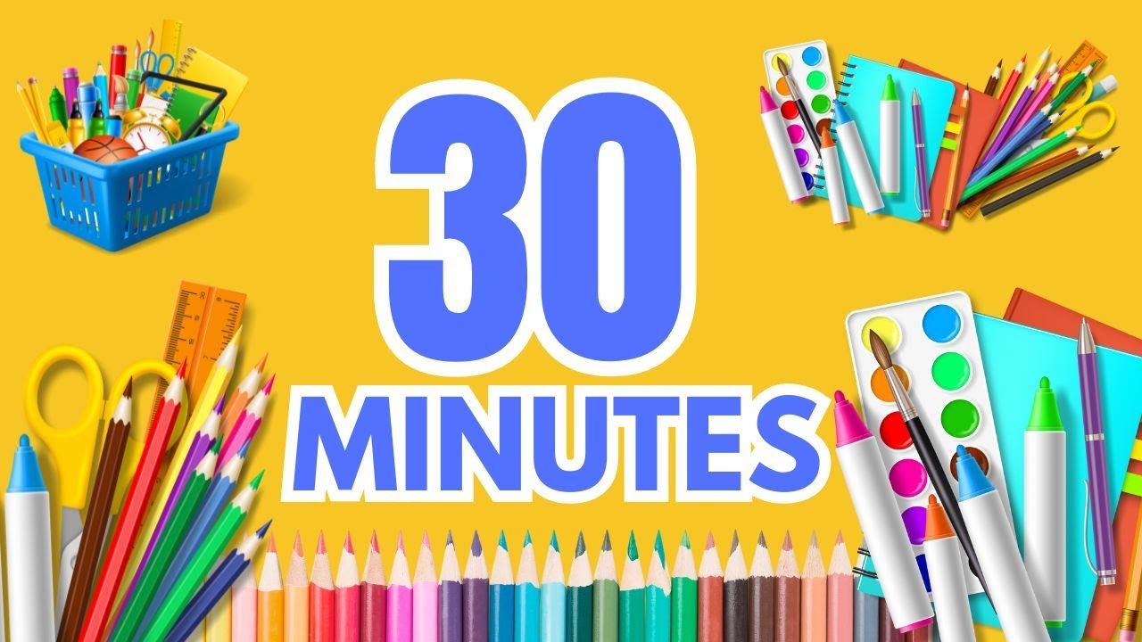 30 minutes Learn Classroom Vocabulary In English For Everyone - YouTube