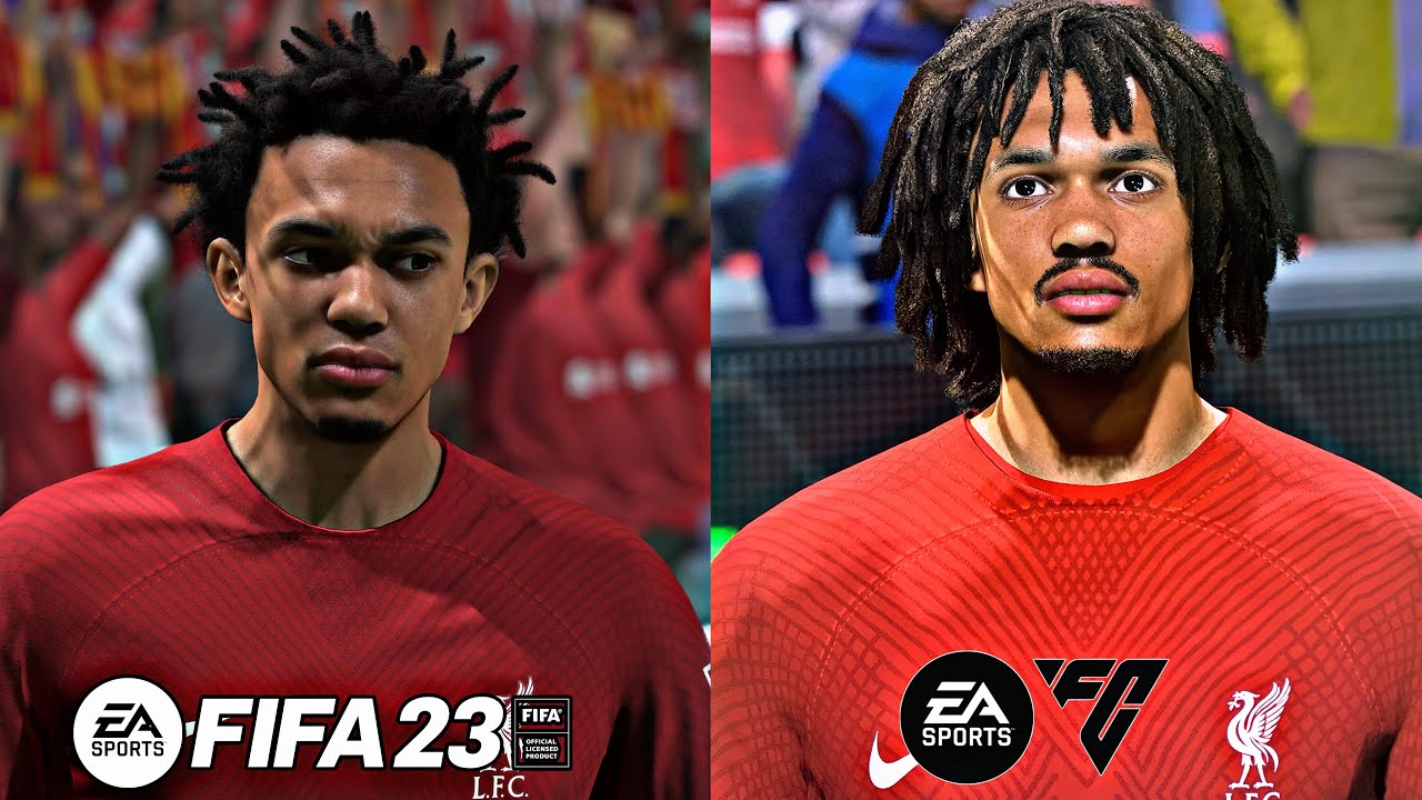 EA Sports FC 24 vs Fifa 23 | Faces Comparison - YouTube