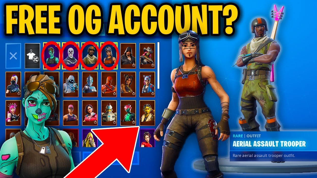 How I Got A *RARE* Fortnite Account For FREE (Renegade Raider, Ghoul ...