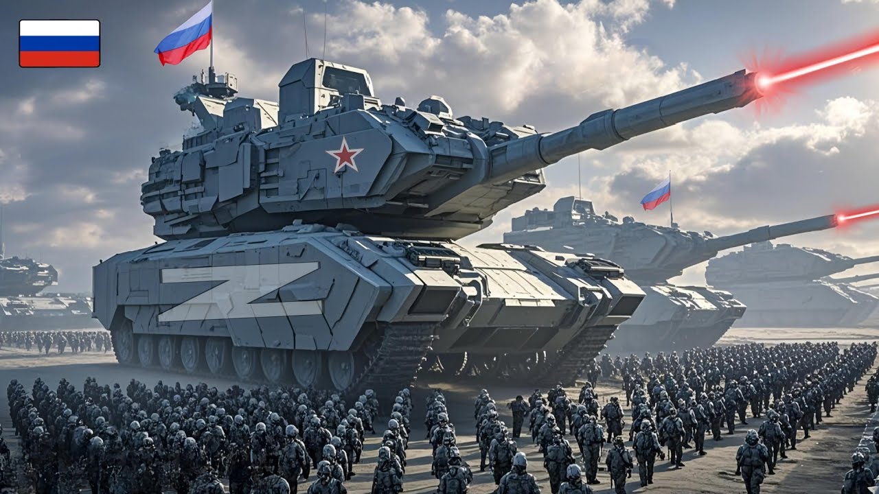 Today! Russian giant laser tank destroys Ukrainian convoy of 370 ...
