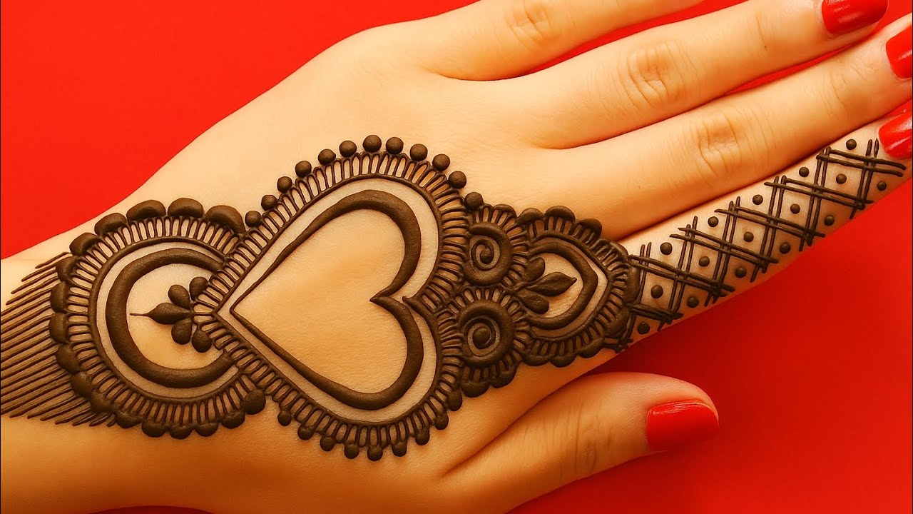 New easy back side mehandi design/mehadikedijayan/mahider design/cone ...