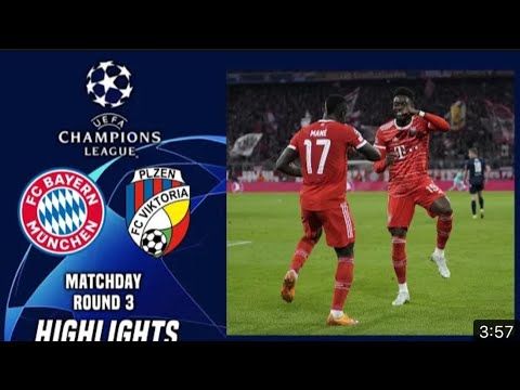 Bayern - 5 x  0 Viktoria Plzeň all  Goal highlights