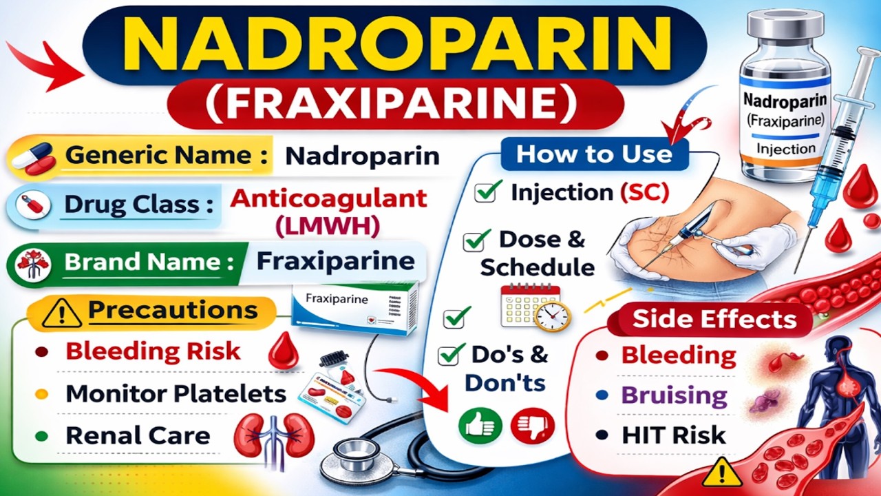 NADROPARIN (FRAXIPARINE) - Generic , Drug class, Brande Name ...