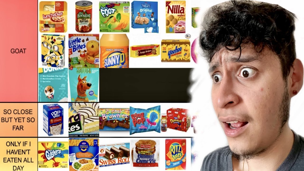 RANKING THE BEST CHILDHOOD SNACKS EVER - YouTube
