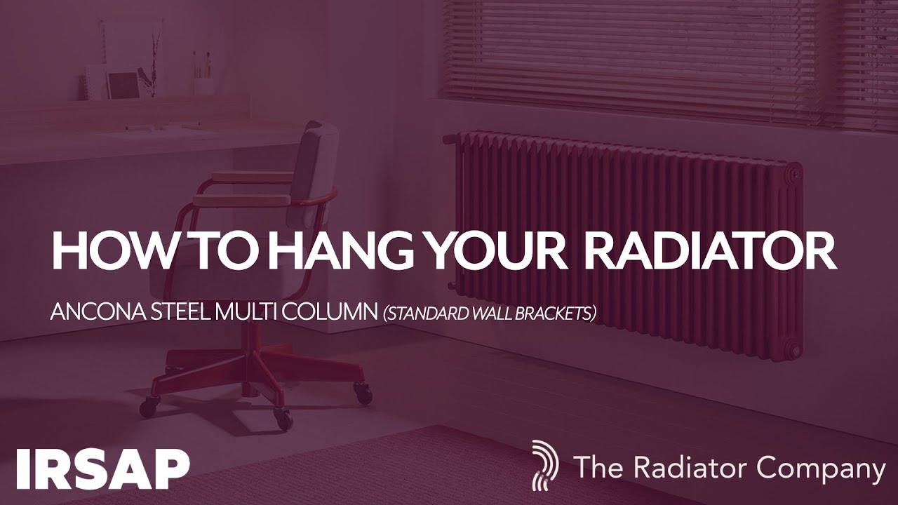 How to hang your radiator - Ancona Steel Multi Column - YouTube