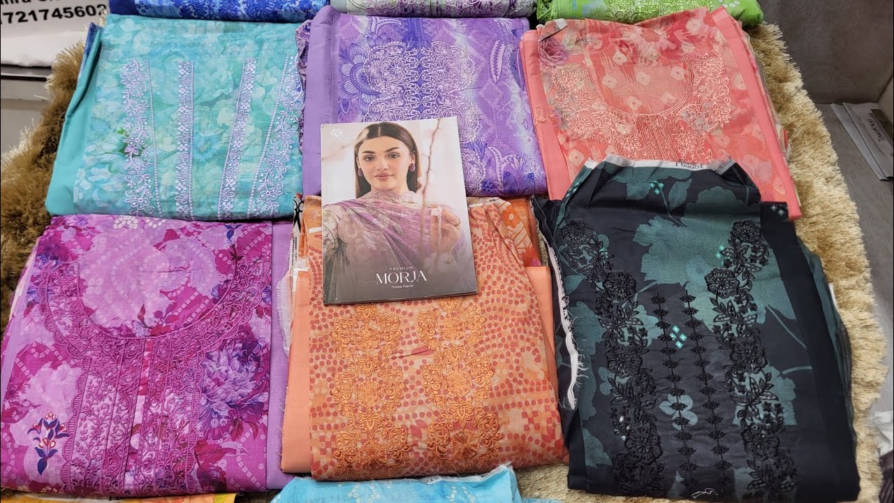 Gulji Morja Pakistani Cotton Party Three piece | অরিজিনাল পাকিস্তানী ...
