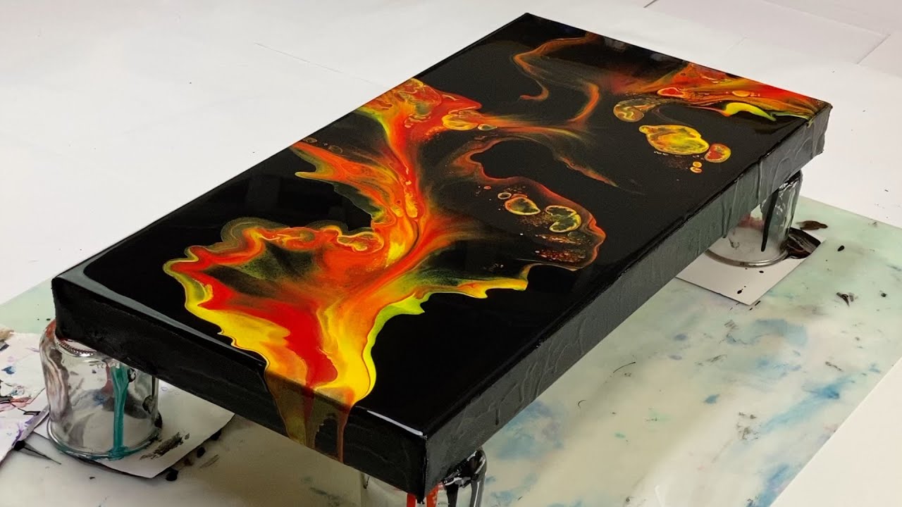 153. FIRE | Dutch Pour | Acrylic Pouring Tutorial - YouTube