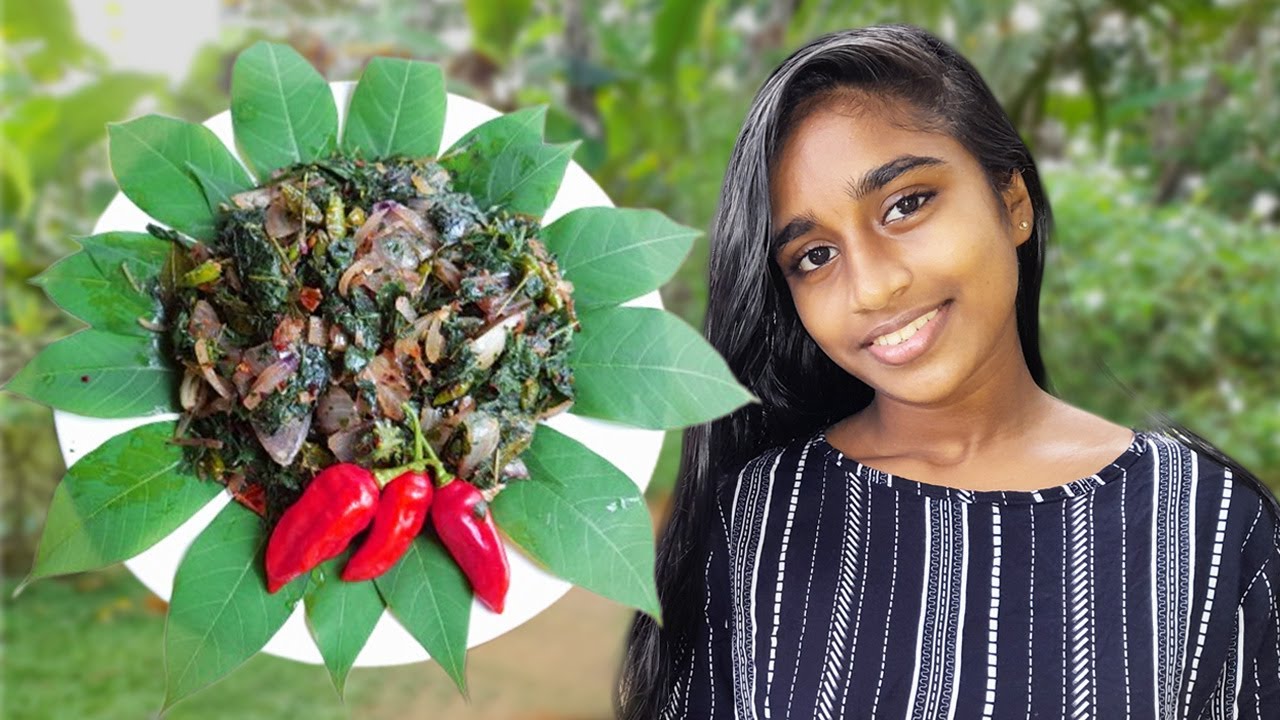 මඤ්ඤොක්කා කොළ තෙල් දාමු Cassava leaves | Healthy Village Foods ...