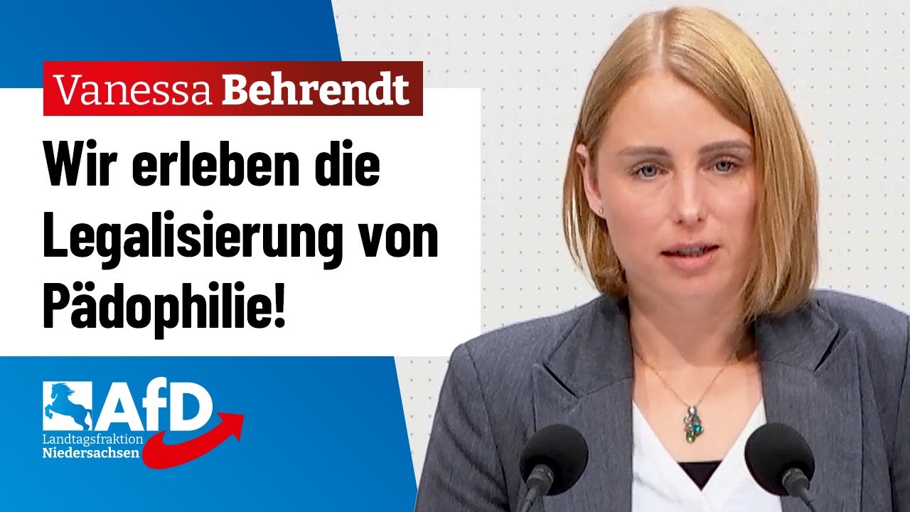 Wir erleben die Legalisierung von Pädophilie! – Vanessa Behrendt (AfD ...