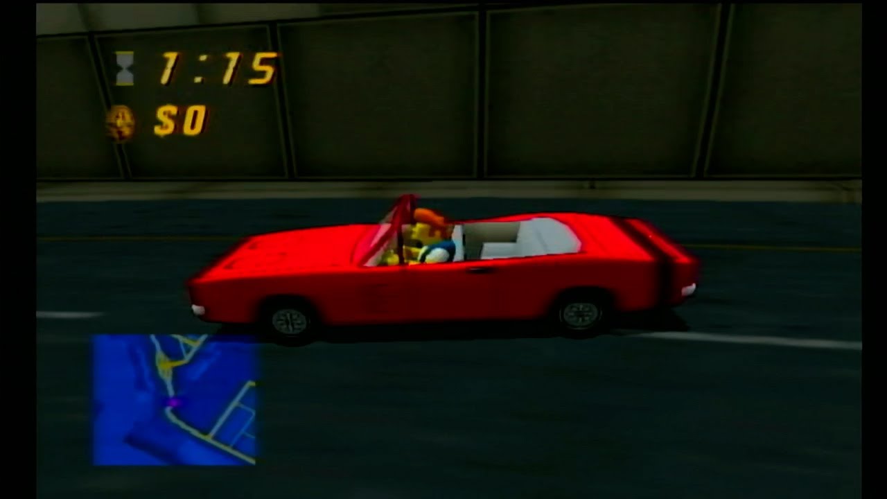 The Simpsons: Road Rage - Snake - YouTube