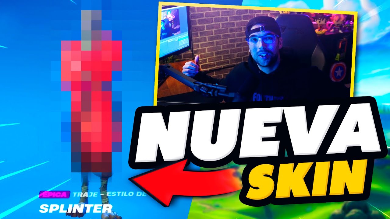 ASÍ ES LA NUEVA SKIN DE SPLINTER! | FORTNITE X NINJA TURTLES - YouTube