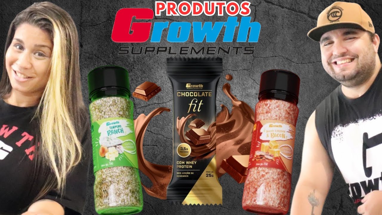 GROWTH SUPLEMENTOS - EXPERIMENTANDO PRODUTOS - YouTube