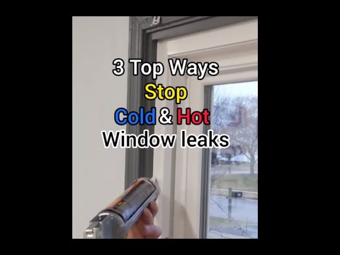 DIY 3 Tips to fix Windows leaking Cold & Hot Air - YouTube
