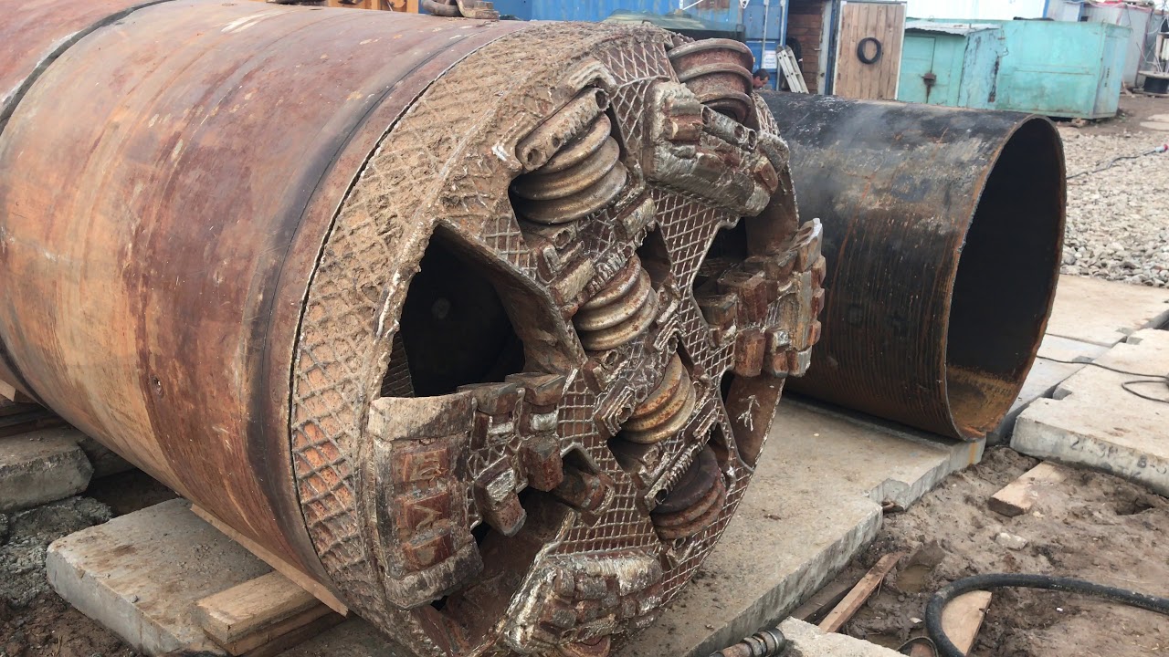 Микротоннельный щит Herrenknecht AVN 800 - YouTube