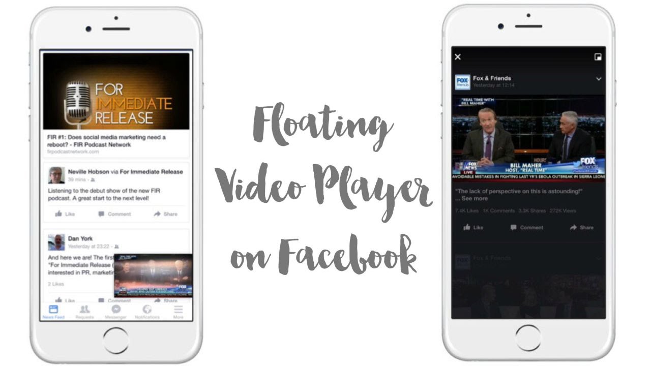 Demonstrating the Facebook floating video player - YouTube
