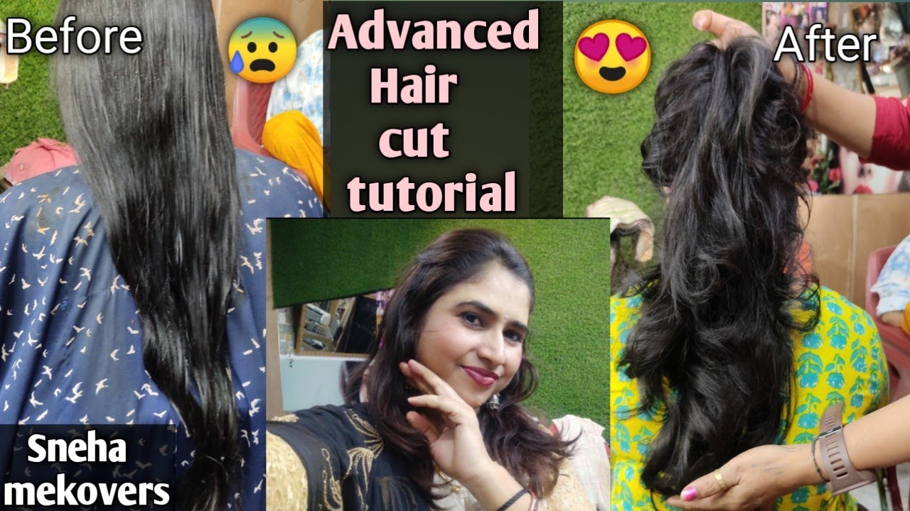 How to advanced hair cut | tutorial | step by step | step with layer ...