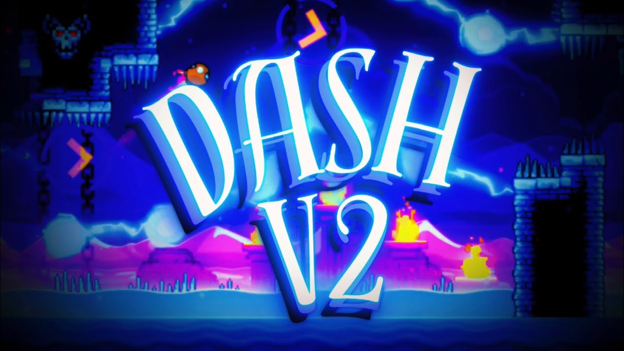 Dash V2 by BlueLite 100% | Geometry Dash 2.2 - YouTube