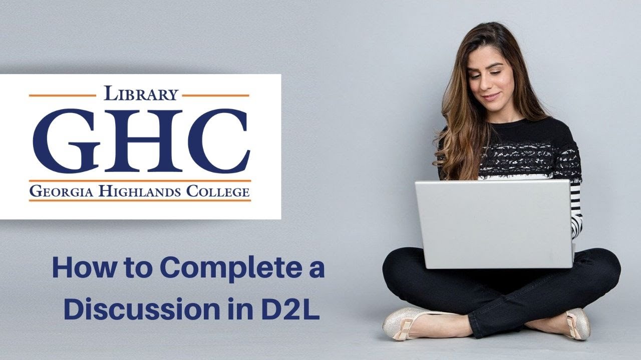 How to Complete a Discussion in D2L - YouTube