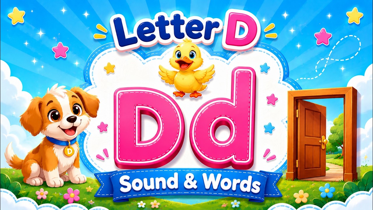 Letter D Sound, Shape and Words - YouTube