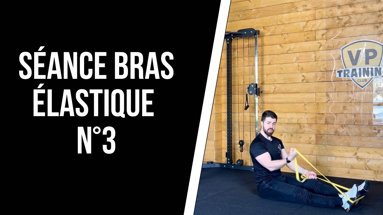 💪🏼SÉANCE BRAS ELASTIQUE N°3 ! (10 minutes BICEPS et TRICEPS niveau : 3 ...